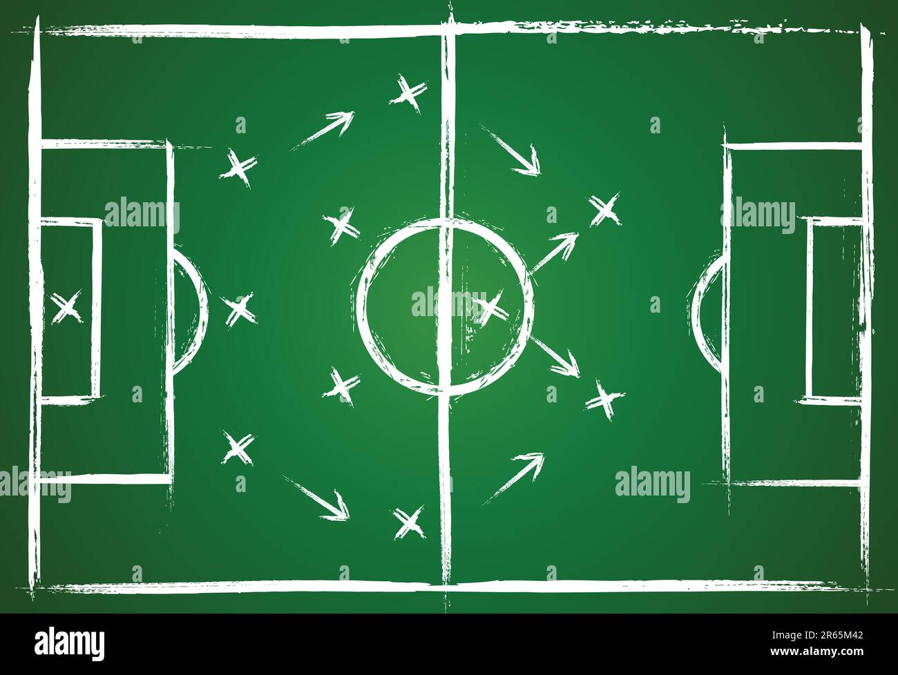 Football teamwork strategy. Illustration game. Vector background Stock ...