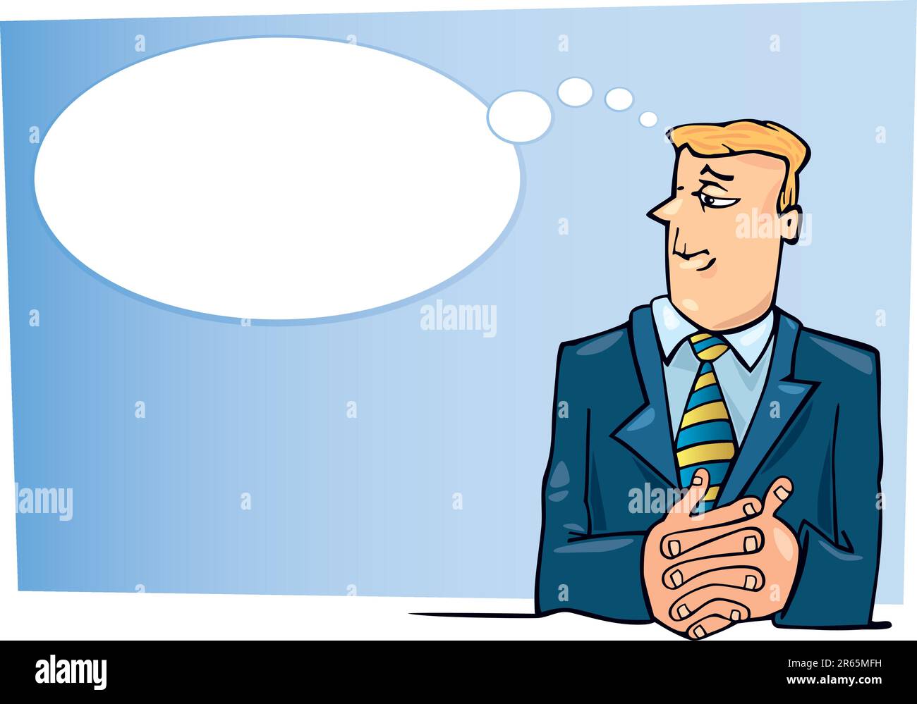 Cartoon illustration of boss thinking Stock Vector Image & Art - Alamy
