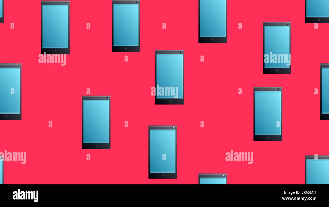 Endless seamless pattern of beautiful digital virtual modern new ...