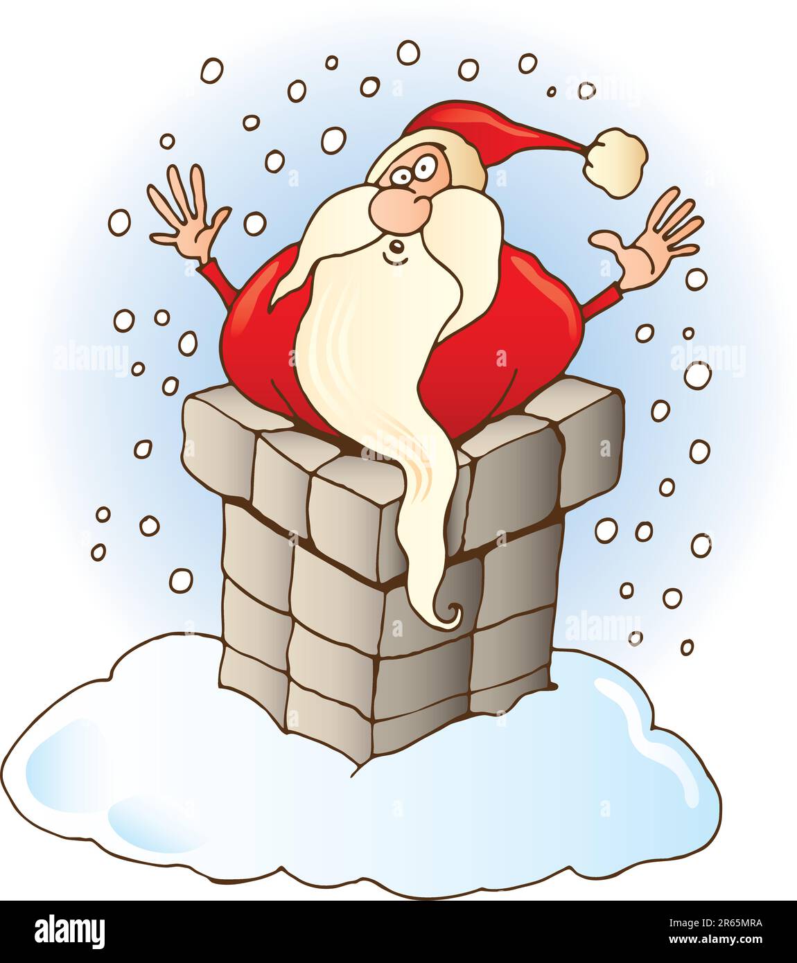 Santa claus stuck in chimney hi-res stock photography and images - Alamy