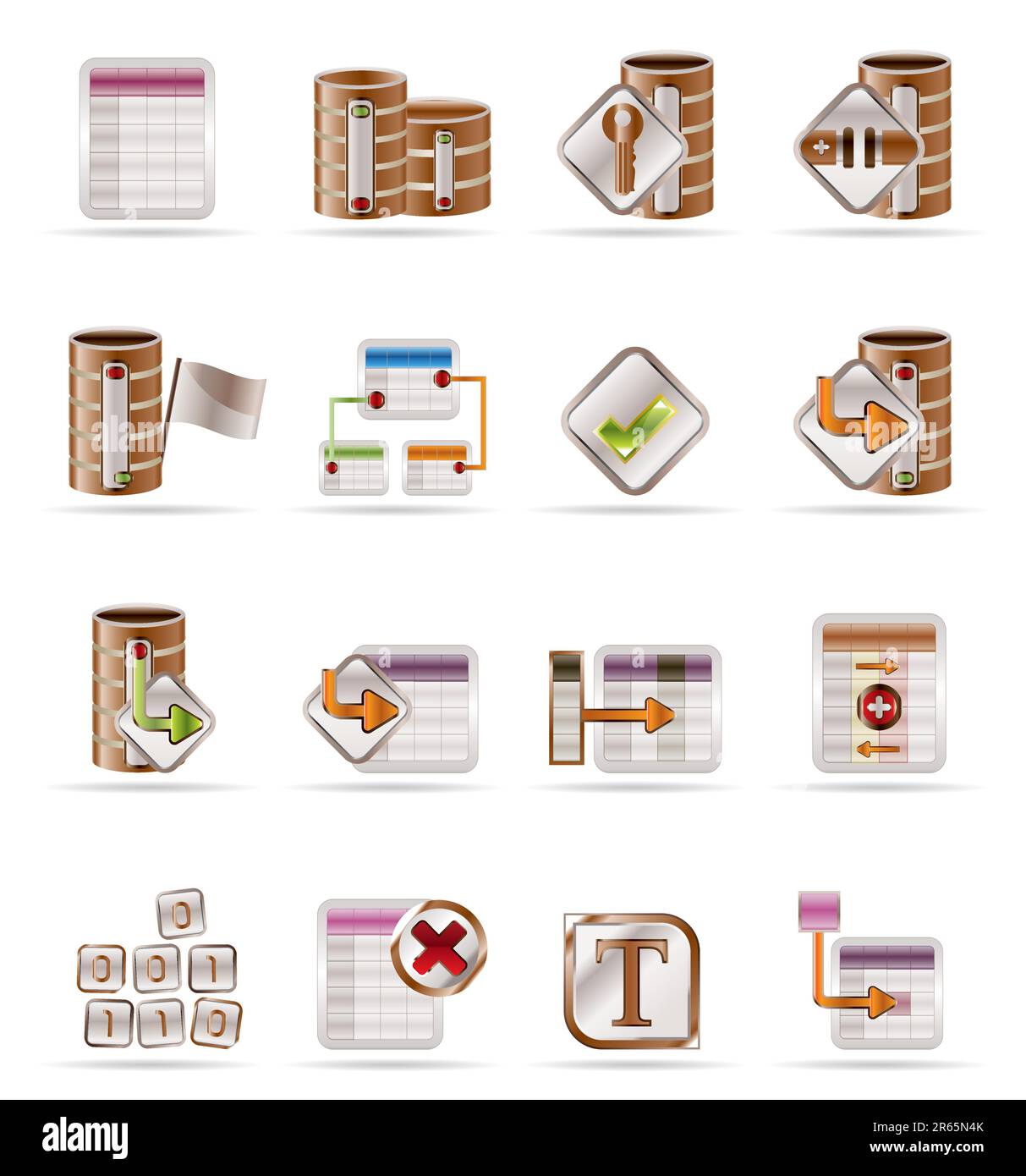 Database design Cut Out Stock Images & Pictures - Alamy