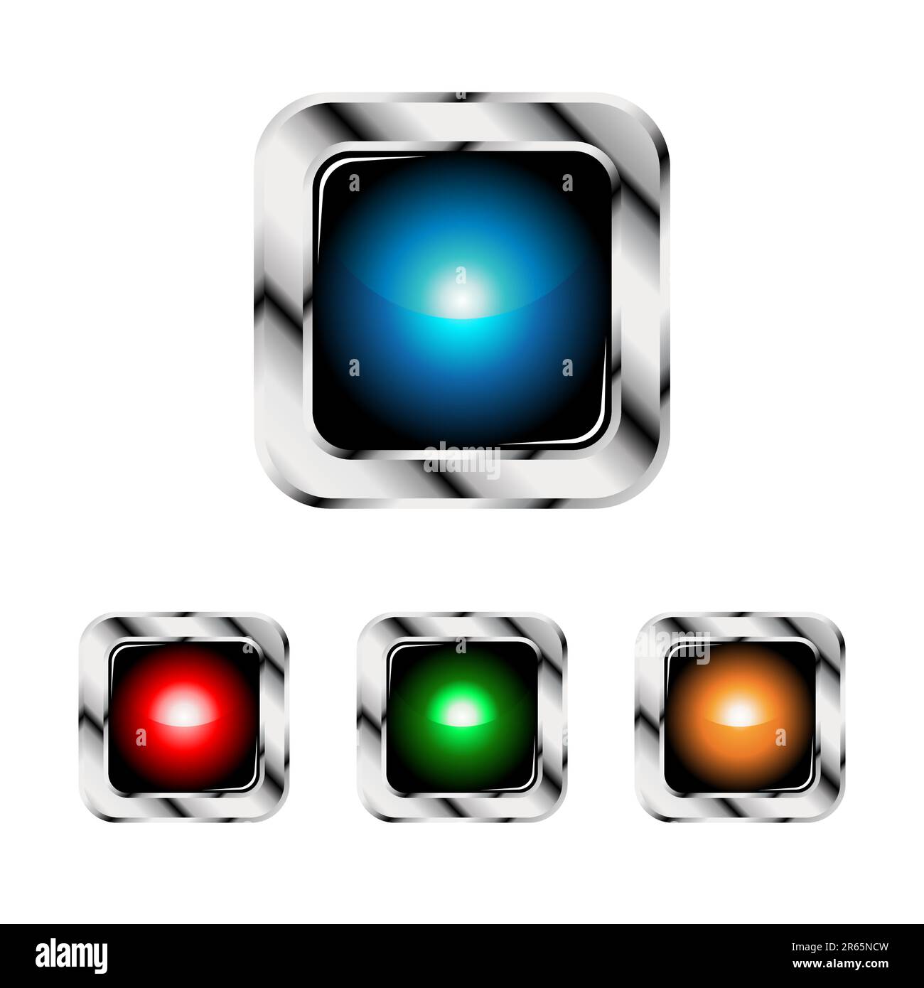 Glossy sphere designs. Set of bright button Stock Vector Image & Art ...