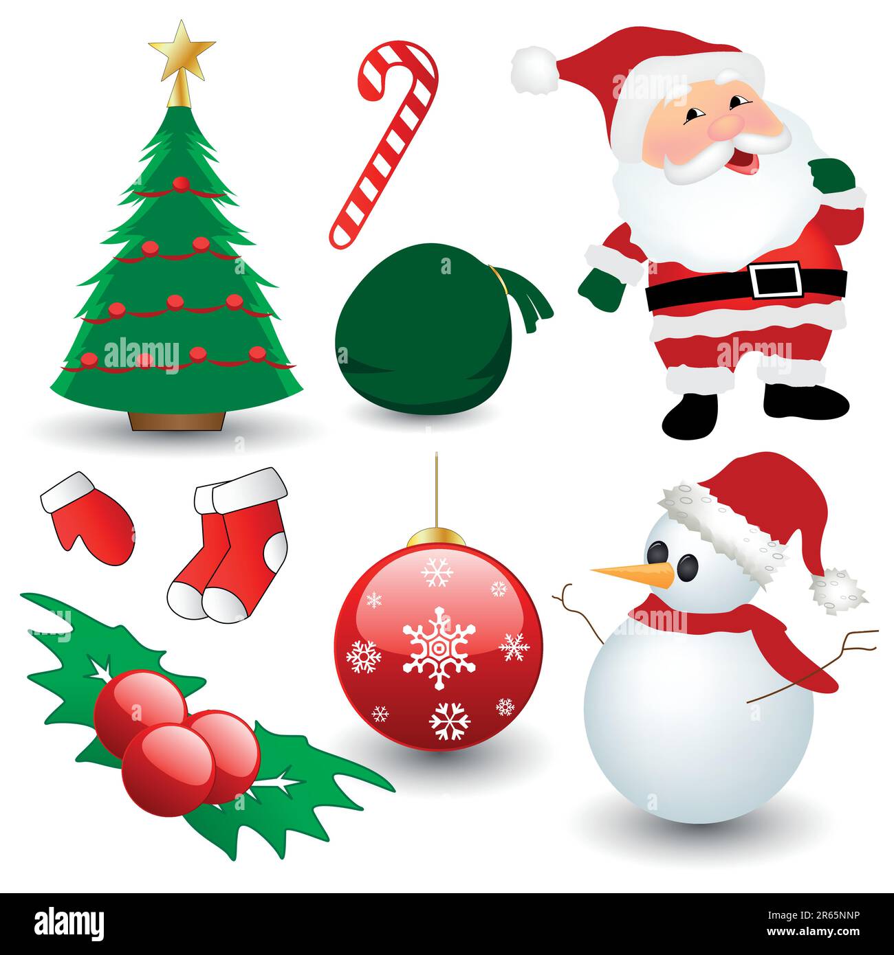 vector set of christmas icons Stock Vector Image & Art - Alamy