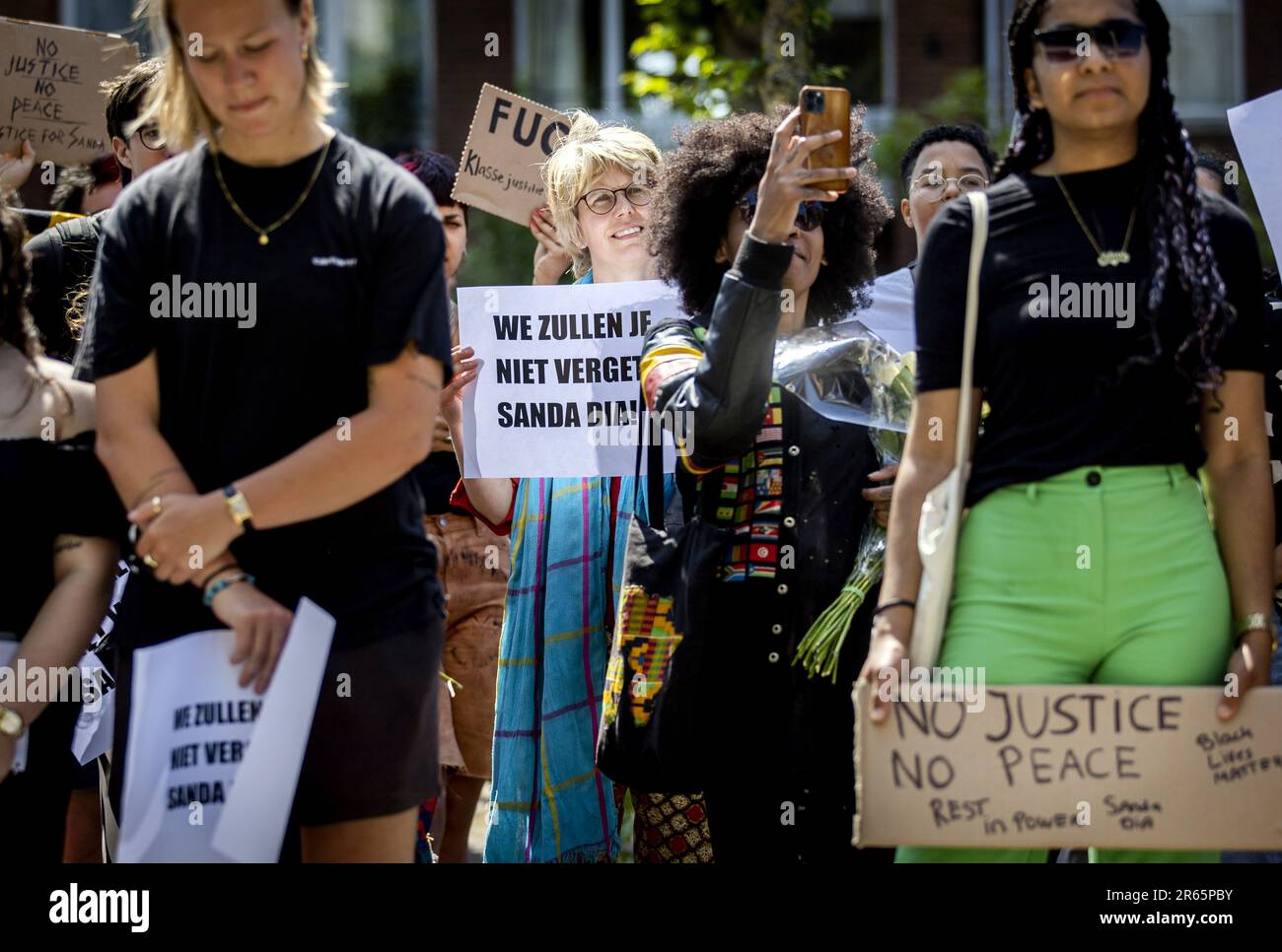 THE HAGUE - 07/06/2023, Demonstrators during a solidarity protest at ...