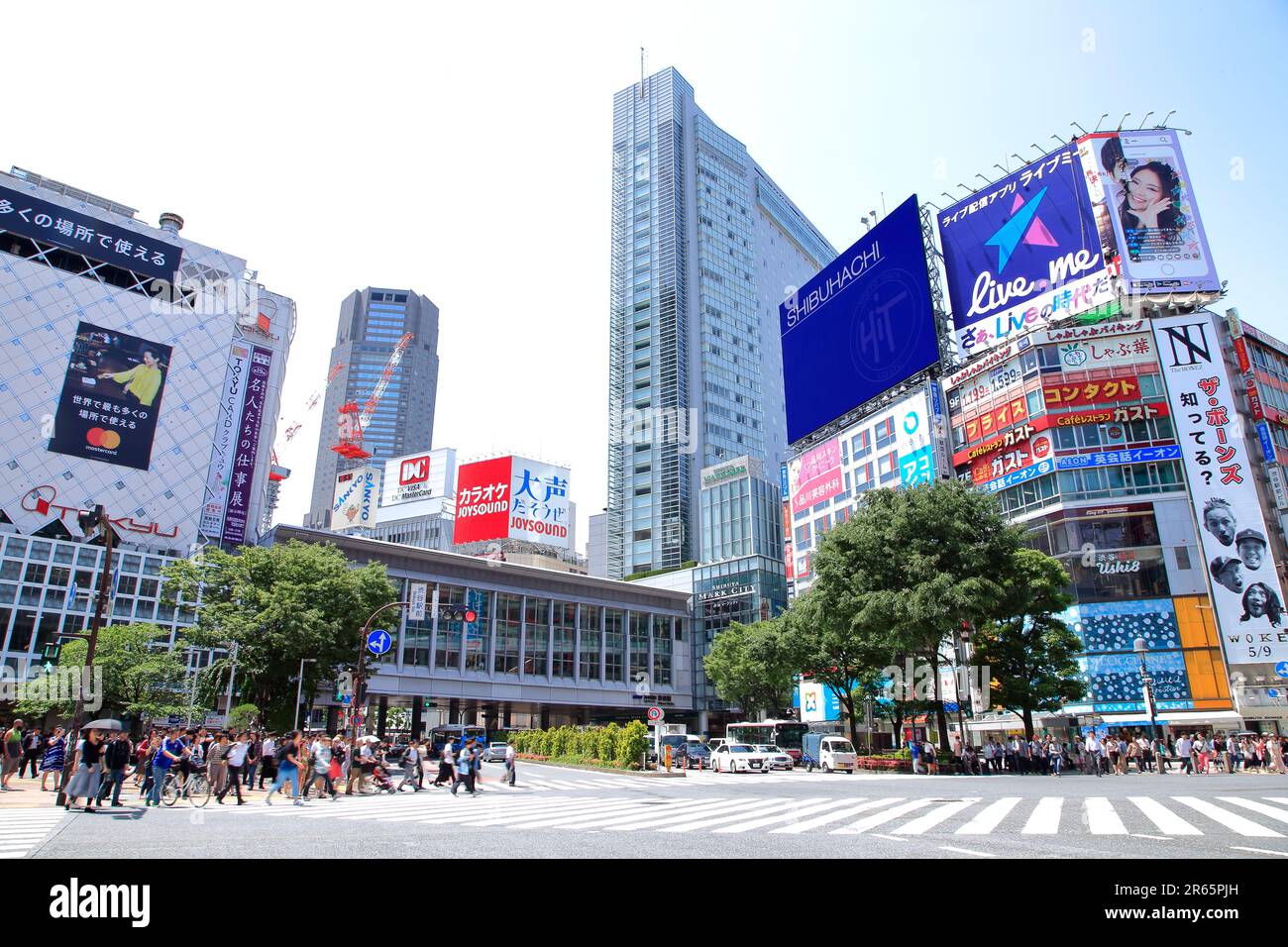 Shibuya Train Station Crosswalk Stock Photo - Alamy