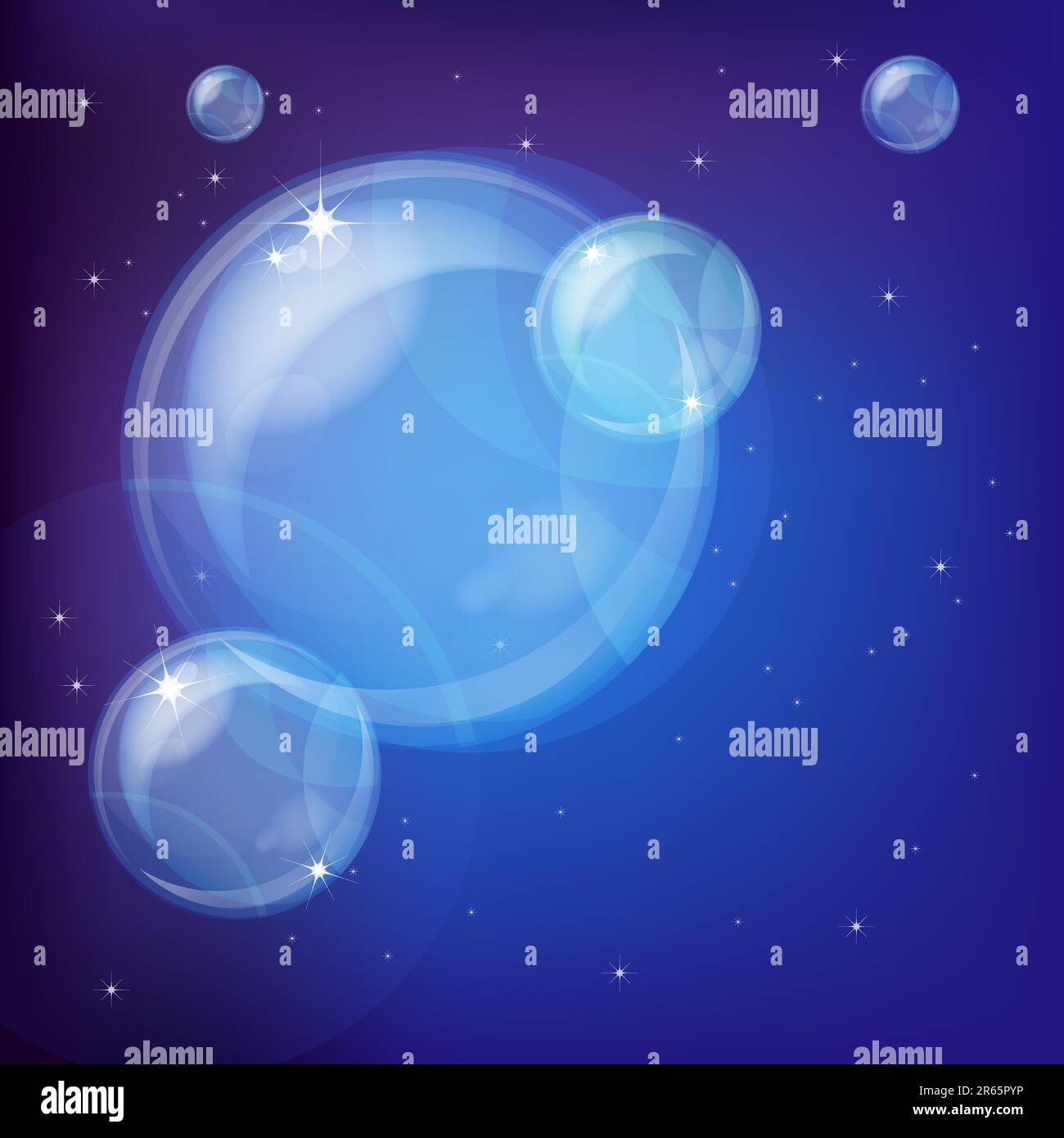 Blue bubbles background. Illustration for your design Stock Vector ...