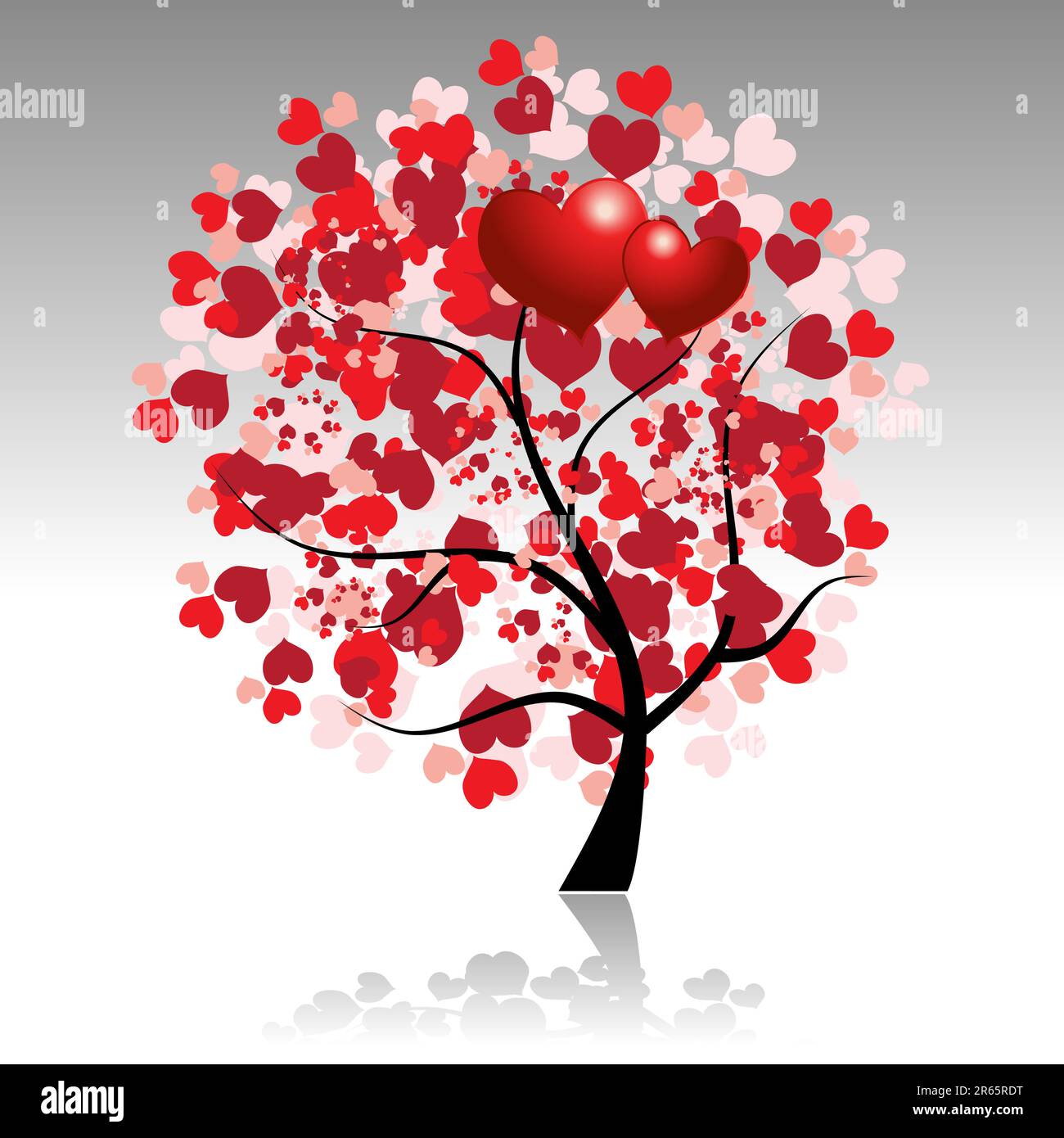 Valentine tree beautiful for your design Stock Vector Image & Art - Alamy