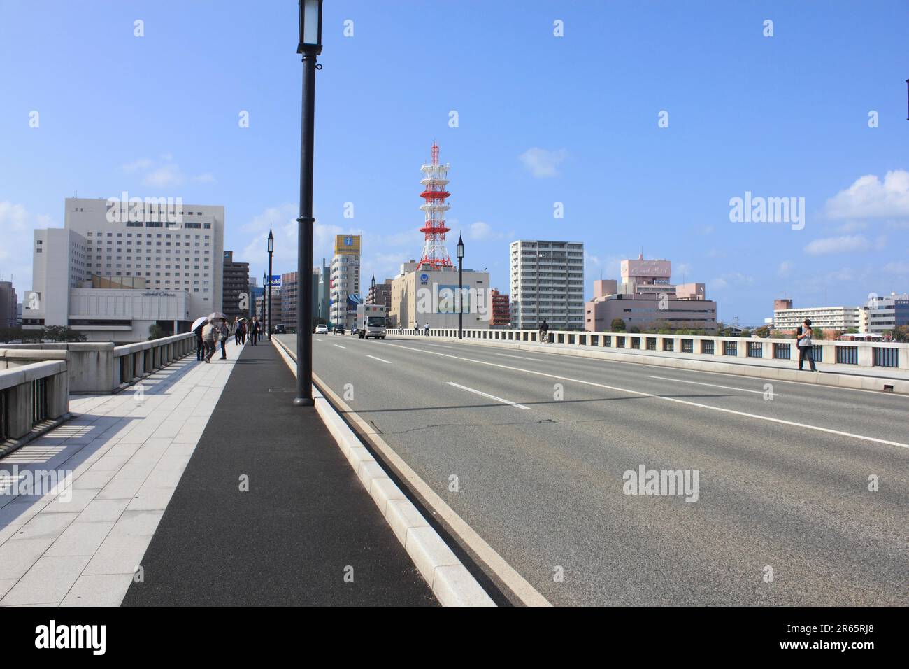 Niigata city area and Bandai bridge Stock Photo - Alamy