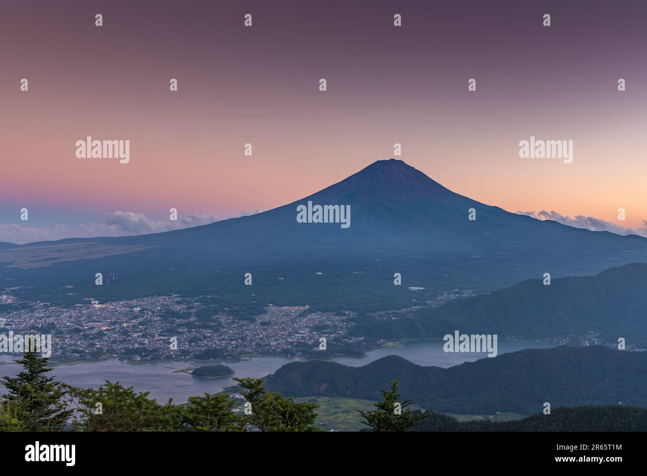 Mount Fuji in summer Stock Photo - Alamy