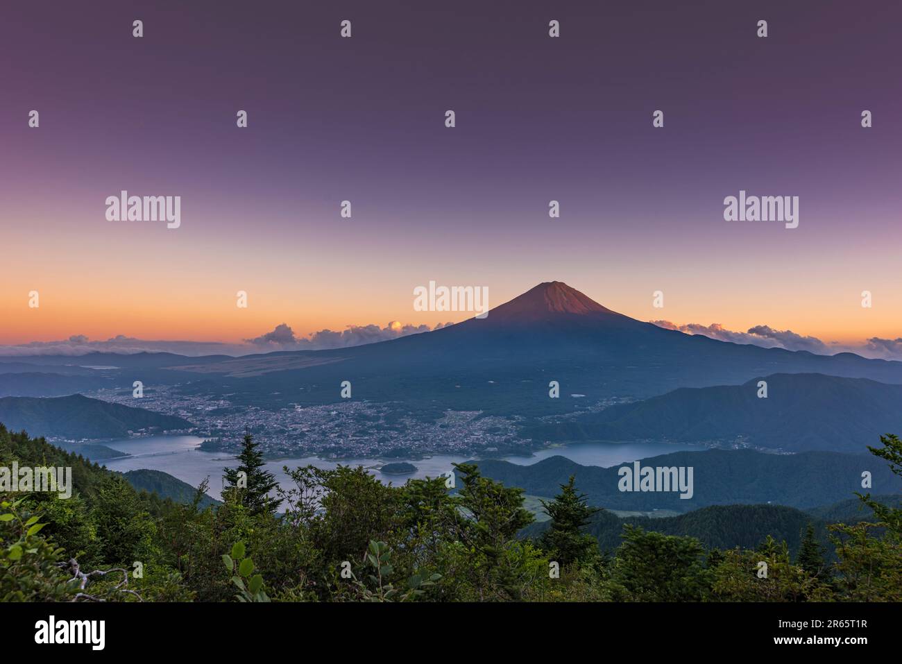 Mount Fuji in summer Stock Photo - Alamy