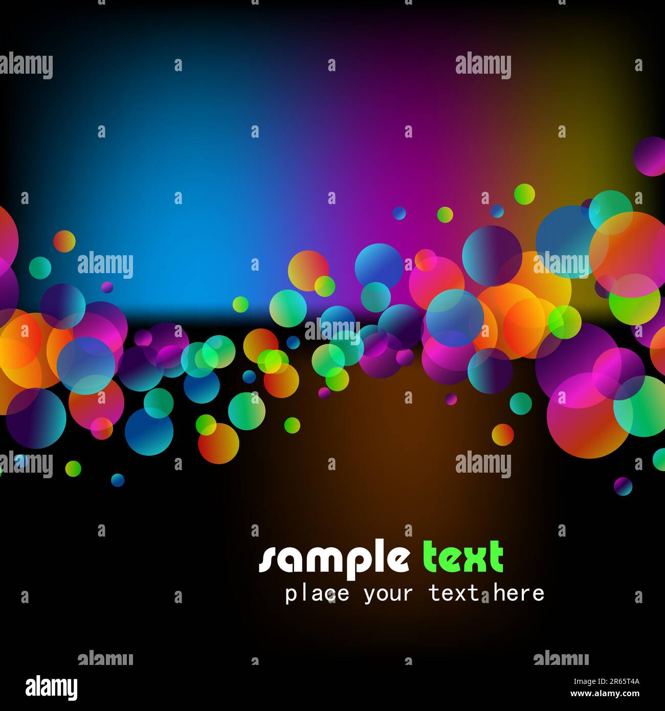 Abstract Rainbow Bubbles Background for Elegant Flyers Stock Vector ...