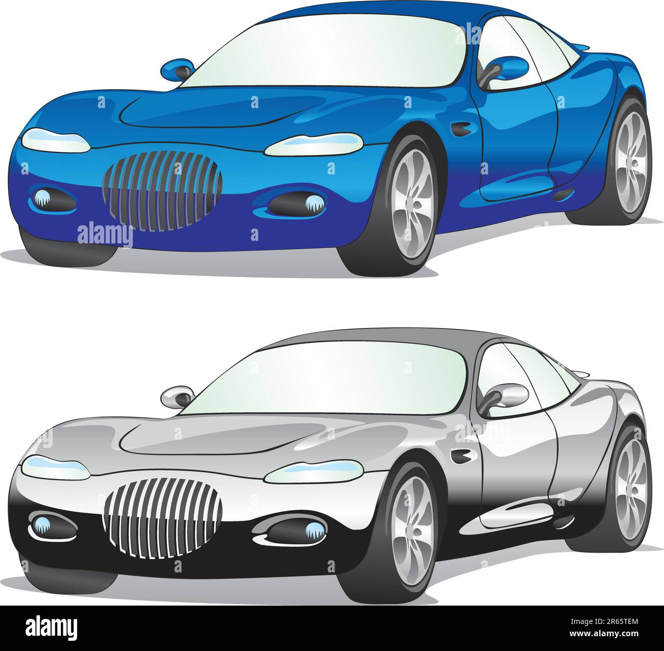 vector editable isolated cars with details Stock Vector Image & Art - Alamy