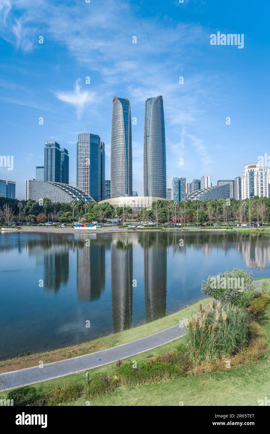 A sunny day in Chengdu Financial City Stock Photo - Alamy