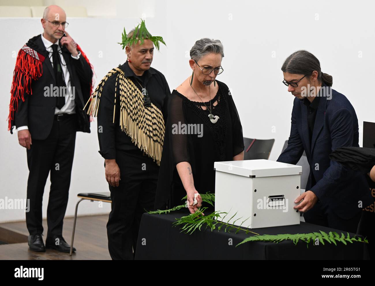 Wiesbaden, Germany. 07th June, 2023. In a solemn ceremony, the return ...