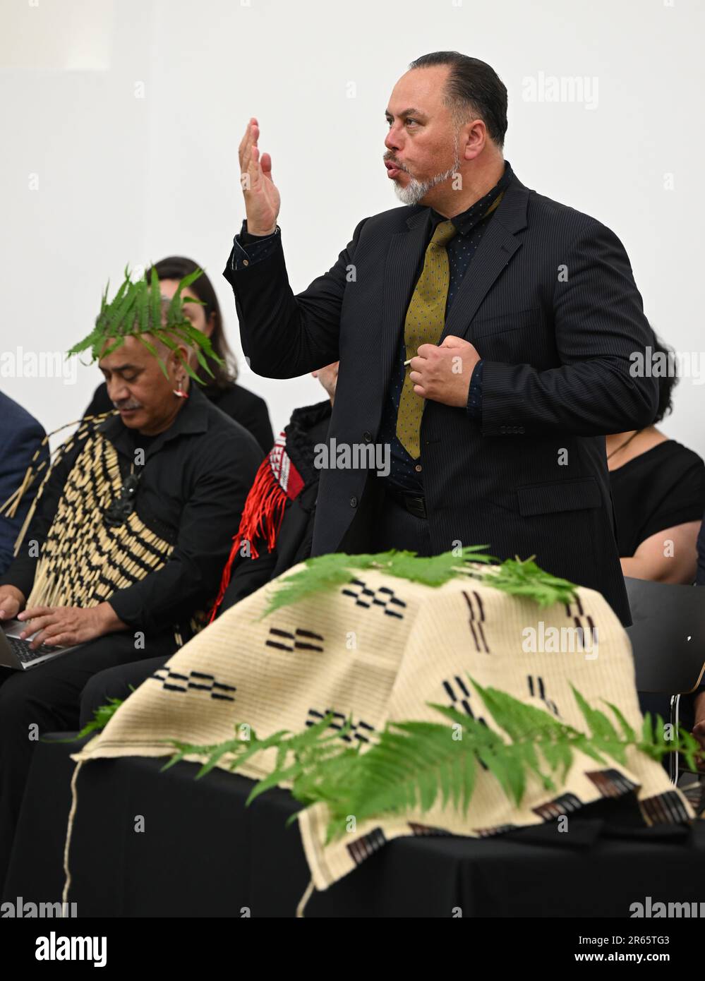 Wiesbaden, Germany. 07th June, 2023. In a solemn ceremony, the return ...