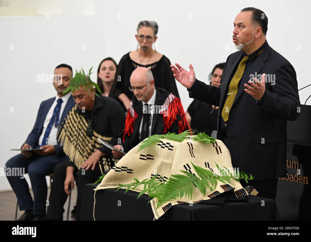 Wiesbaden, Germany. 07th June, 2023. In a solemn ceremony, the return ...