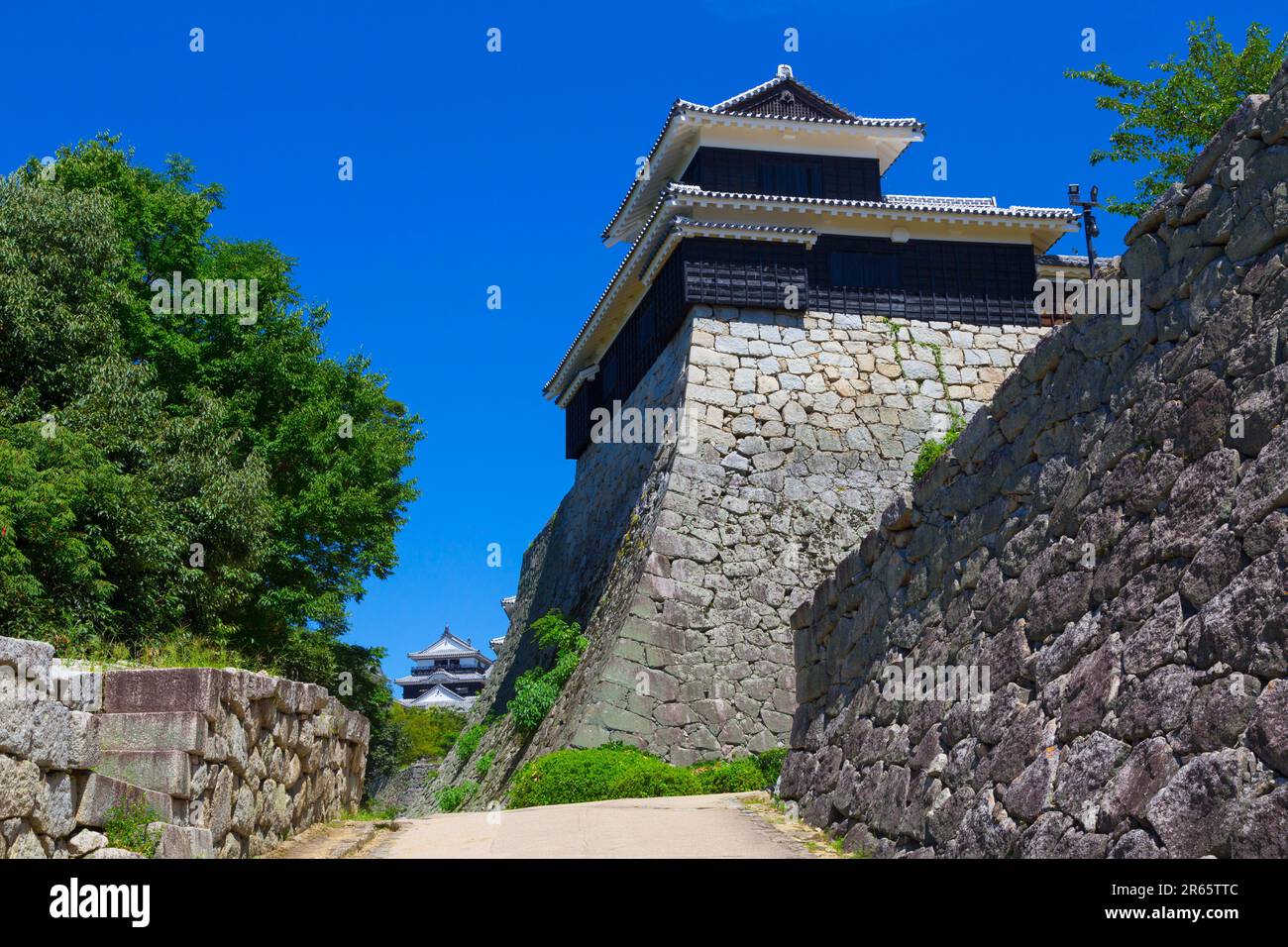 Important cultural properties of matsuyama castle hi-res stock ...