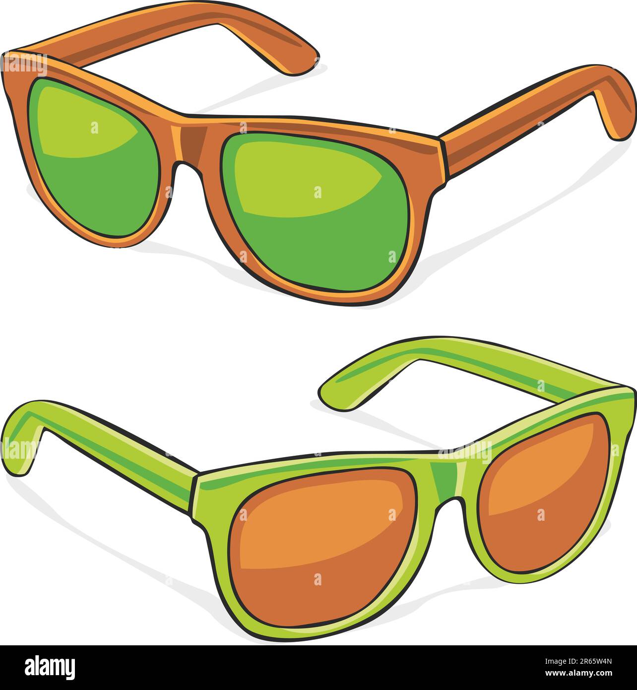 Fully Editable Vector Illustration Of Sun Glasses Stock Vector Image