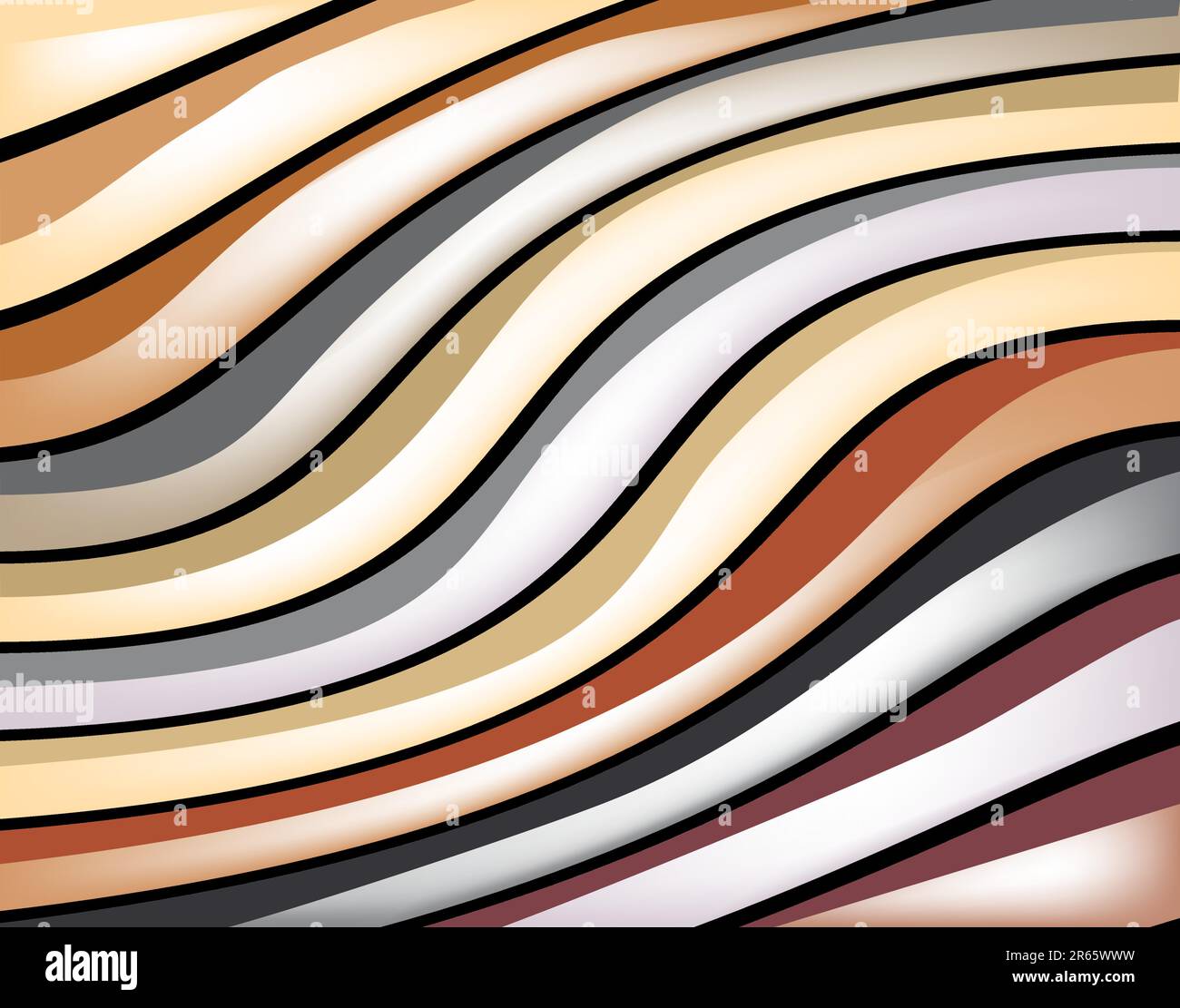 Abstract editable vector background design of colorful glossy stripes ...
