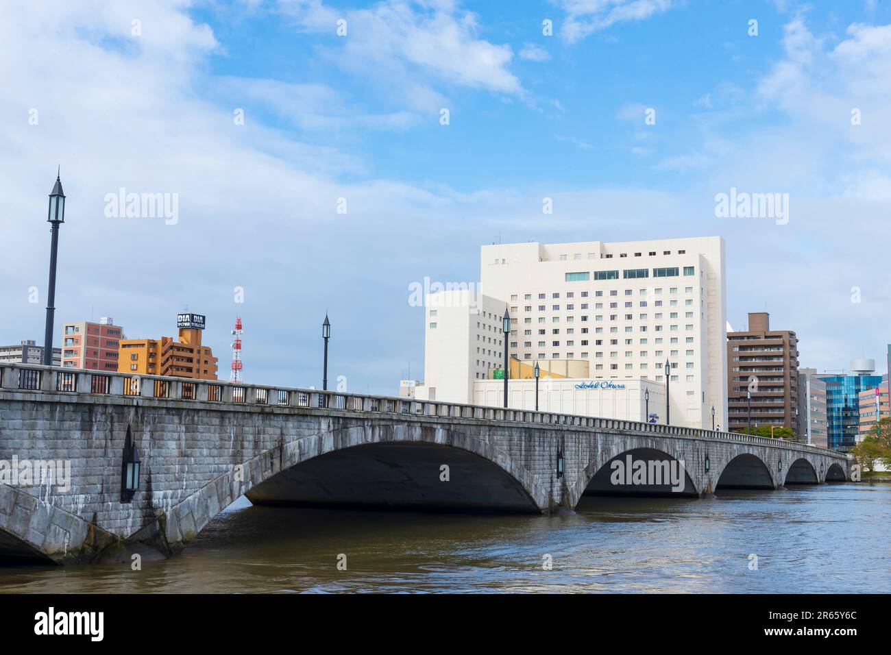Bandai Bridge in Niigata Stock Photo - Alamy