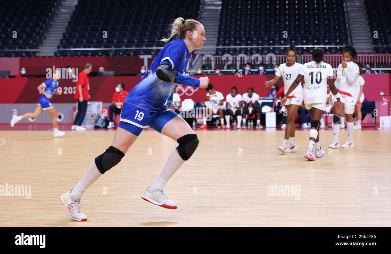 AUG 8, 2021 - Tokyo, Japan: MAKEEVA Kseniia #19 of Team Russia in the ...