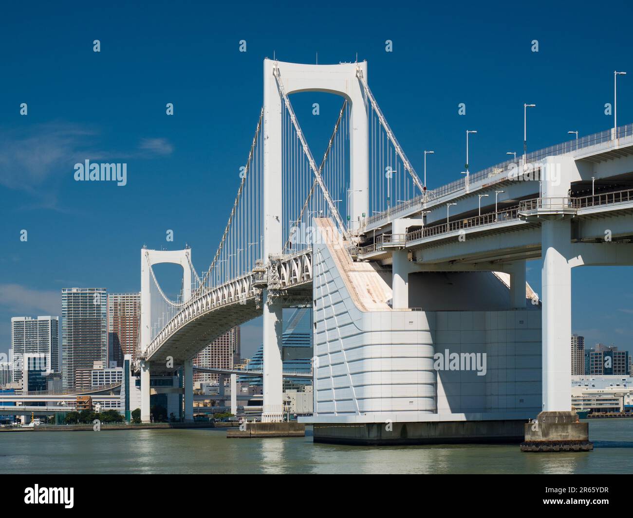 The port of Tokyo and Rainbow Bridge Stock Photo - Alamy