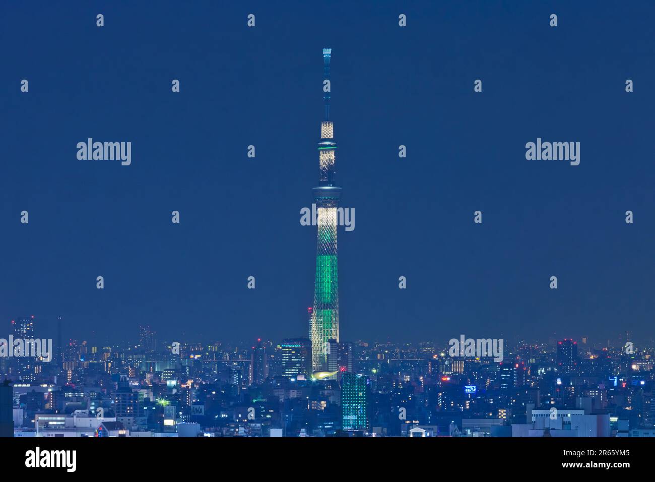 Tokyo Sky Tree and night view of Tokyo Stock Photo - Alamy