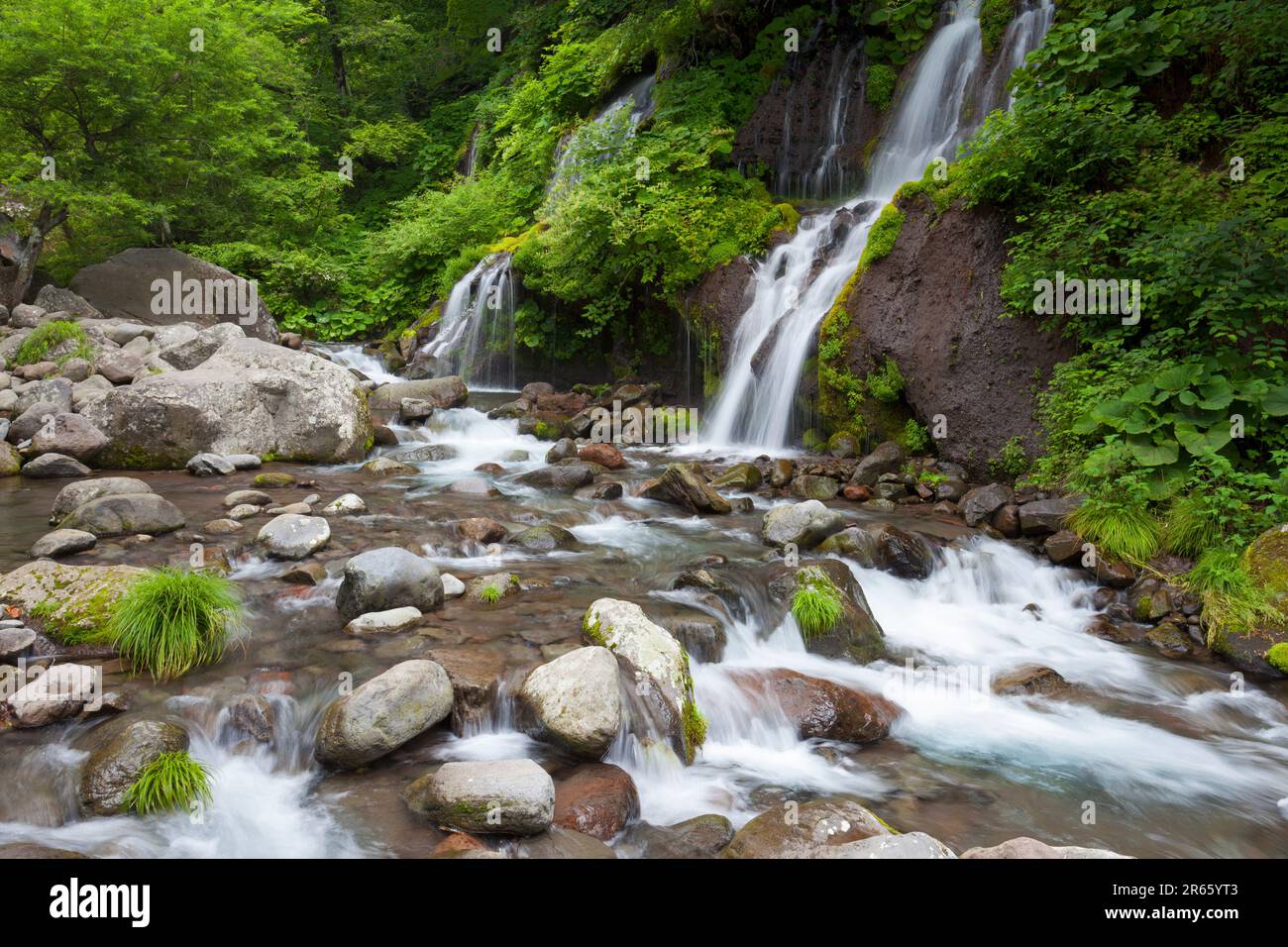 Doryu waterfall and the stream Stock Photo - Alamy
