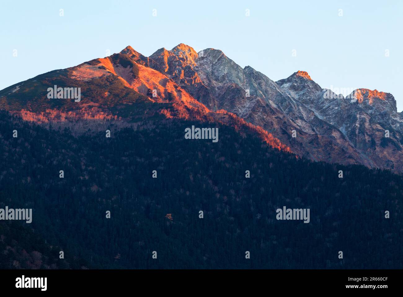 Mt. Hotaka at Dawn Stock Photo - Alamy