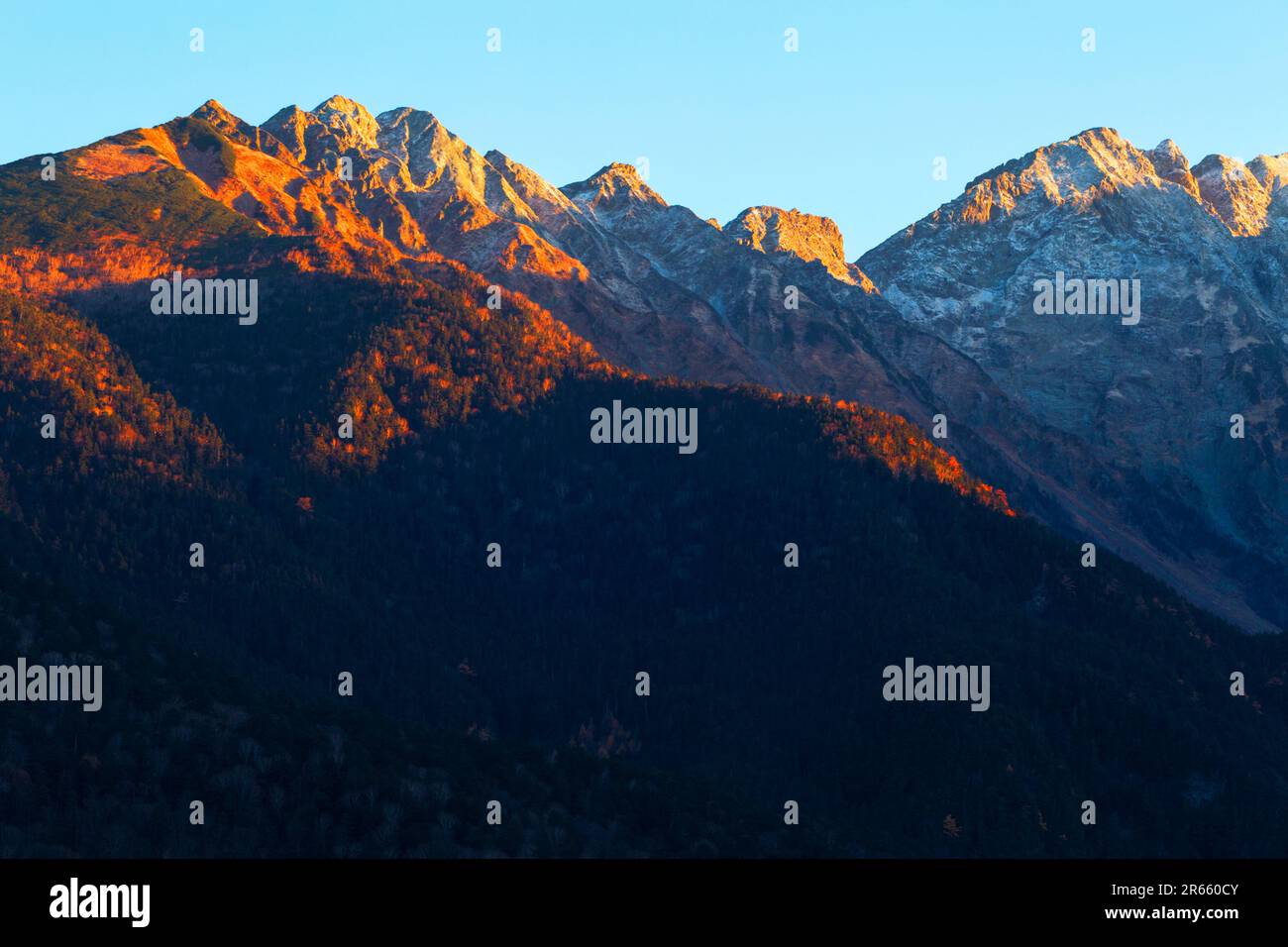 Mt. Hotaka at Dawn Stock Photo - Alamy