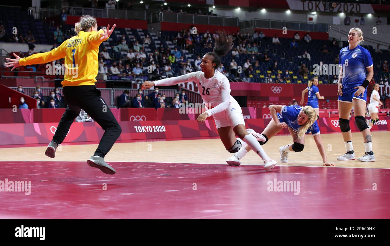 AUG 8, 2021 - Tokyo, Japan: Pauletta FOPPA #26 of Team France in the ...