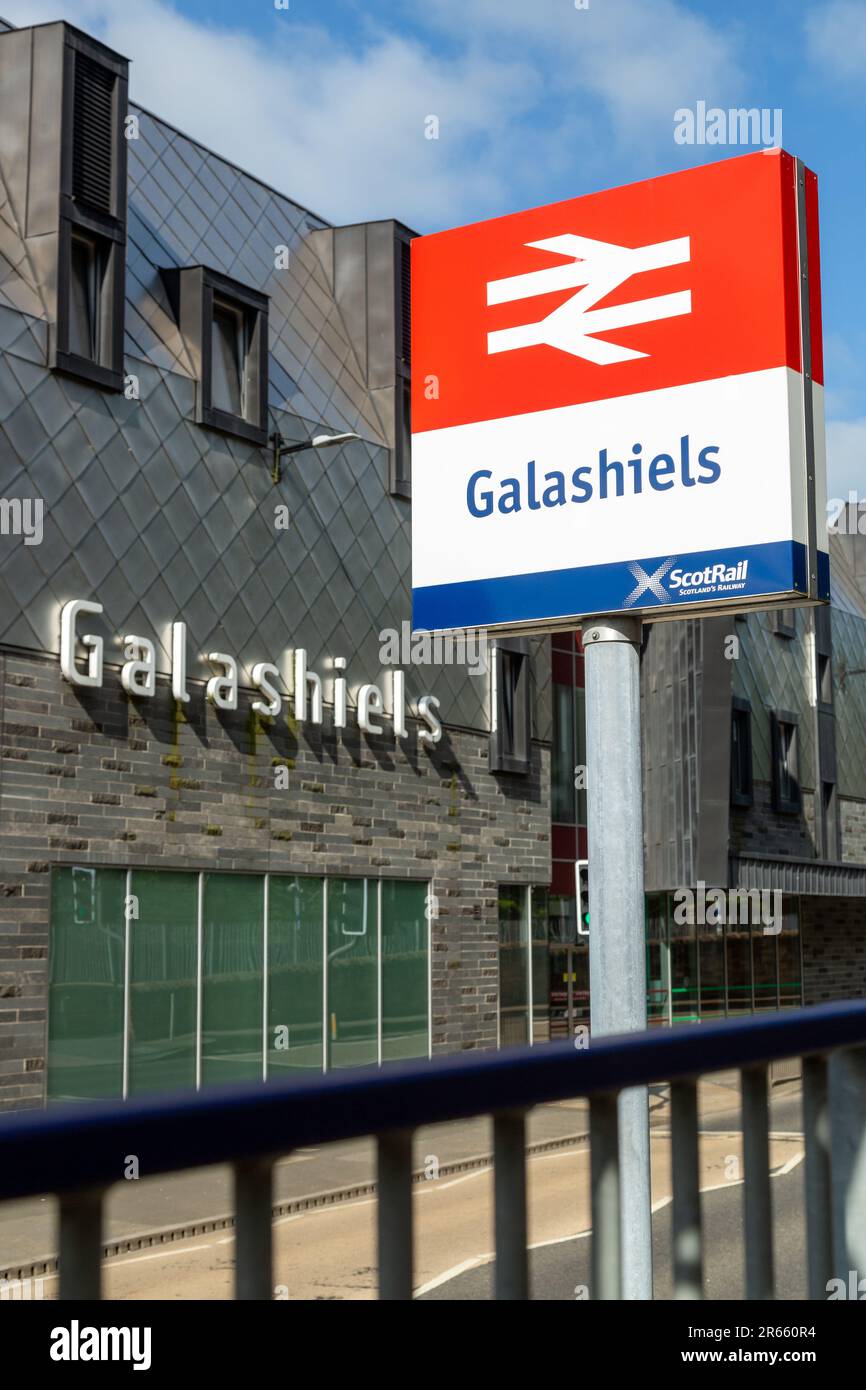 The Interchange building connecting train and bus in Galashiels ...