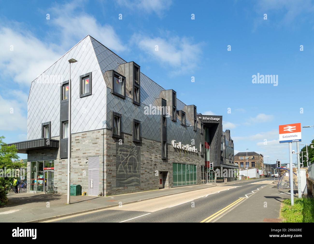 The Interchange building connecting train and bus in Galashiels ...