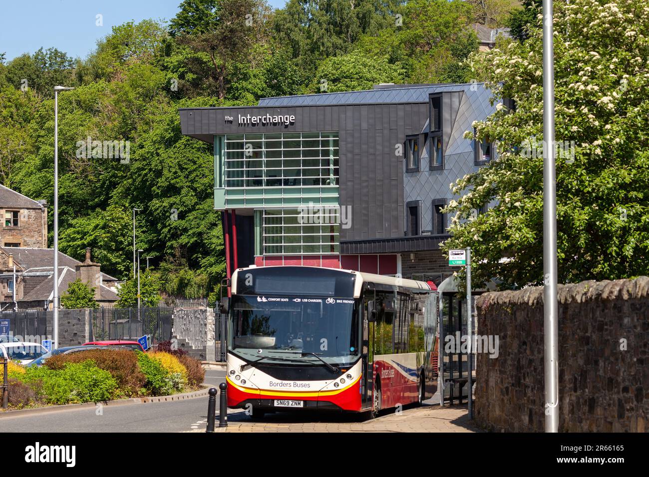 The Interchange building connecting train and bus in Galashiels ...