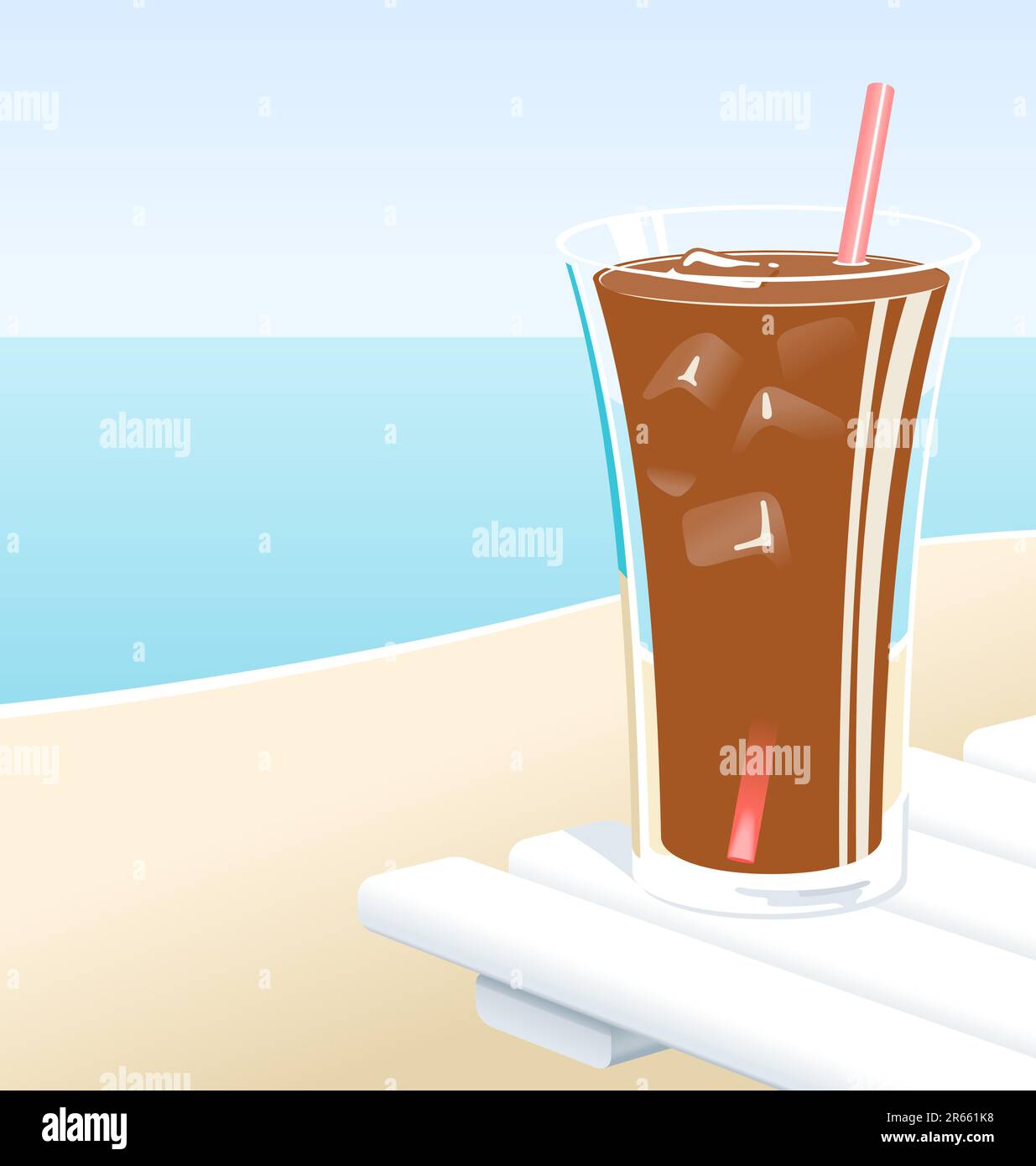 Summertime iced tea Stock Vector Images - Alamy
