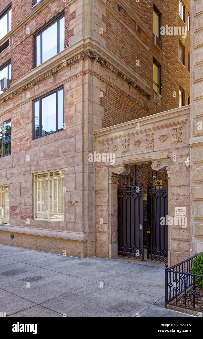 Emery Roth designed Two Sutton Place South, with its distinctive corner ...