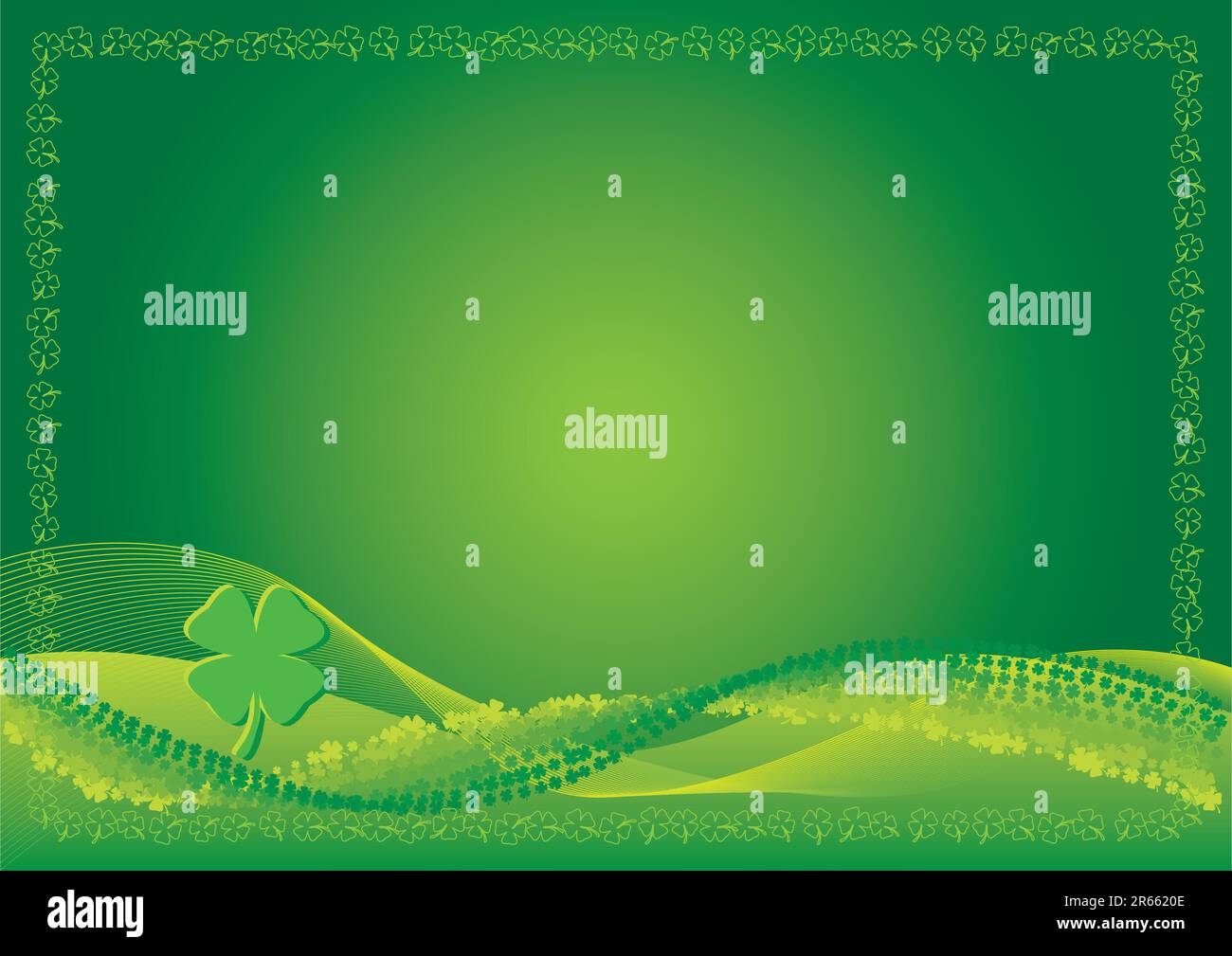 St. Patrick's Day Background with blend lines and border Stock Vector ...