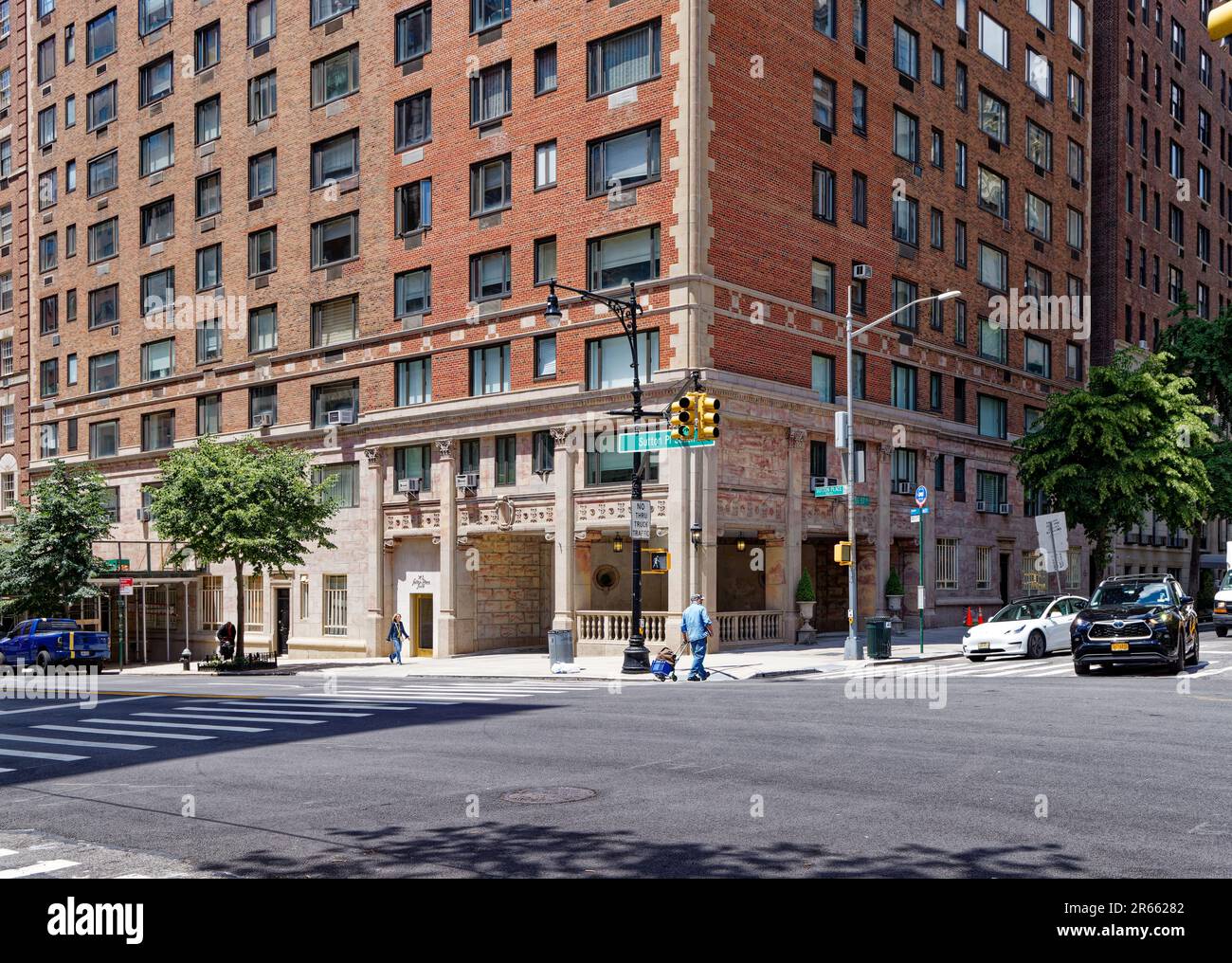 Emery Roth designed Two Sutton Place South, with its distinctive corner ...