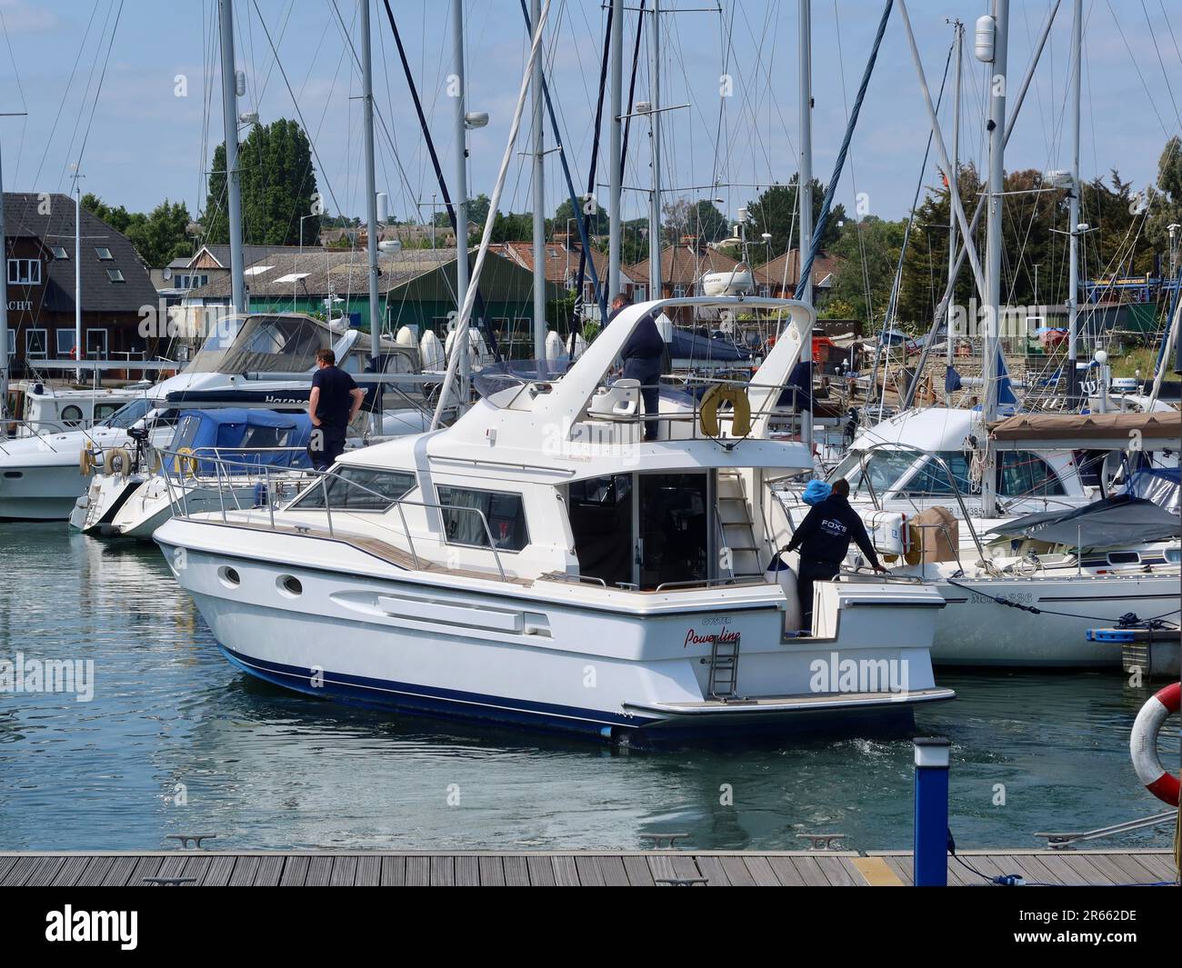 Ipswich, Suffolk - 8 June 2023 : Fox marina on a bright summer ...