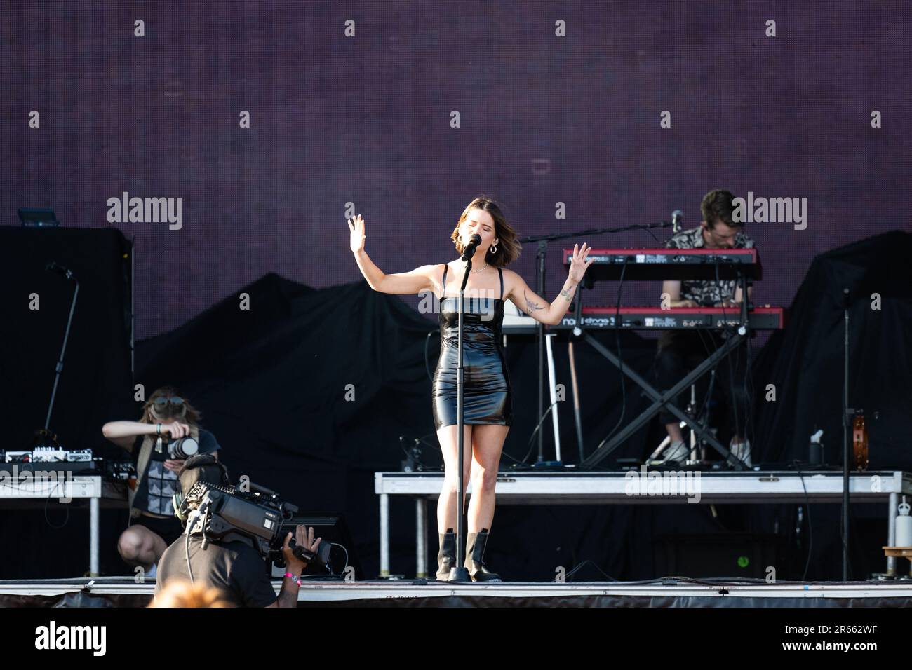 American singer-songwriter Maren Morris in concert at Boston Calling in ...
