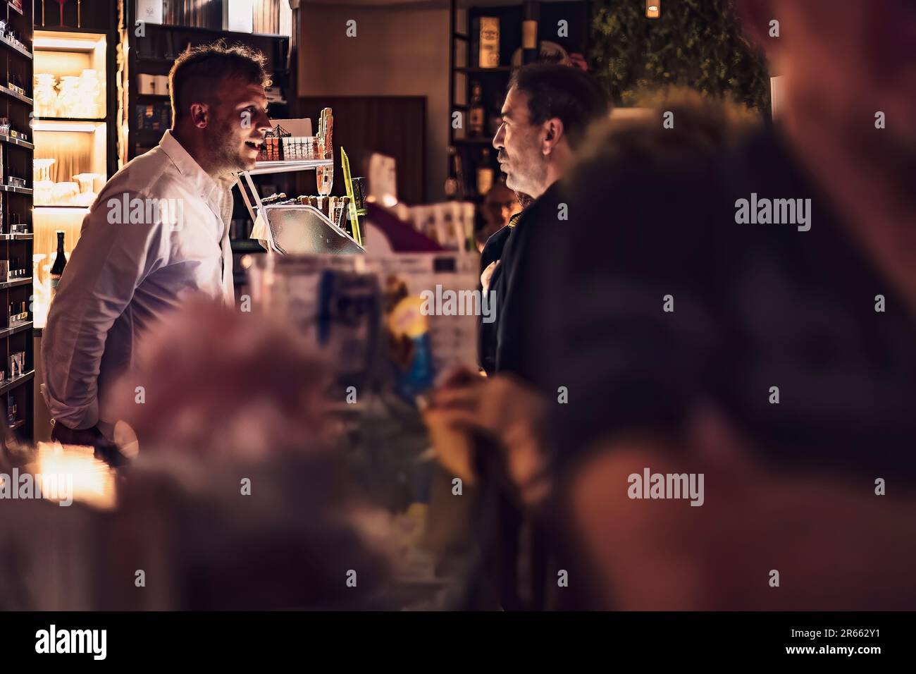 Boy working as a cashier hi-res stock photography and images - Alamy