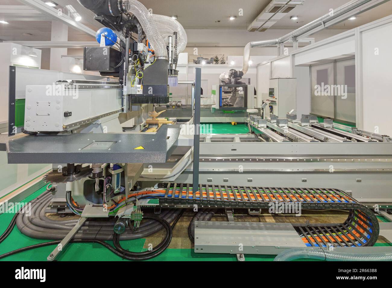 Cnc Machine Manufacturing Wood Work Shop Equipment Stock Photo - Alamy