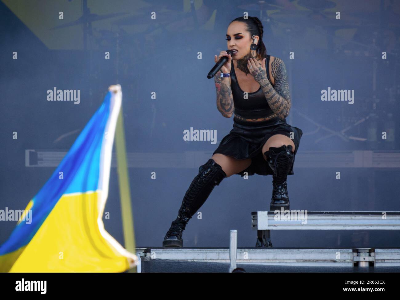 Solvesborg, Sweden, 7 June, 2023 Day 1 Jinjer (UA) performs on Sweden ...