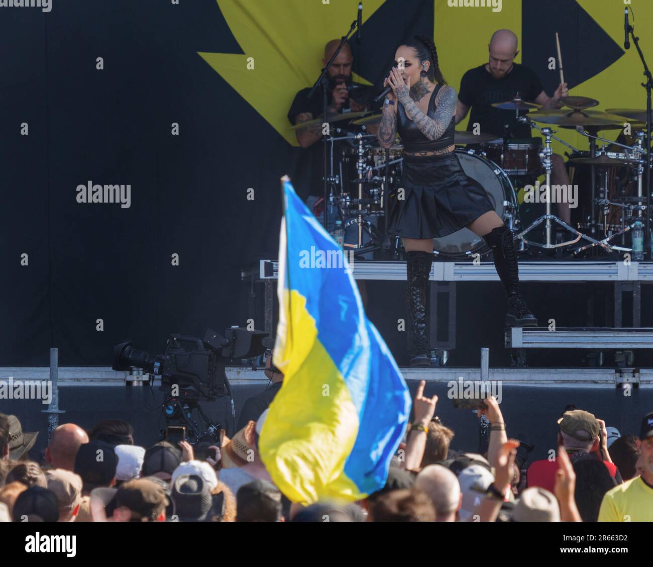 Solvesborg, Sweden, 7 June, 2023 Day 1 Jinjer (UA) performs on Sweden ...