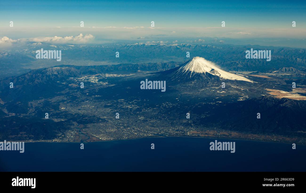 Aerial view of Mt. Fuji Stock Photo - Alamy