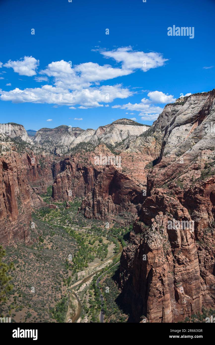 The view from Angels Landing Hike Stock Photo - Alamy