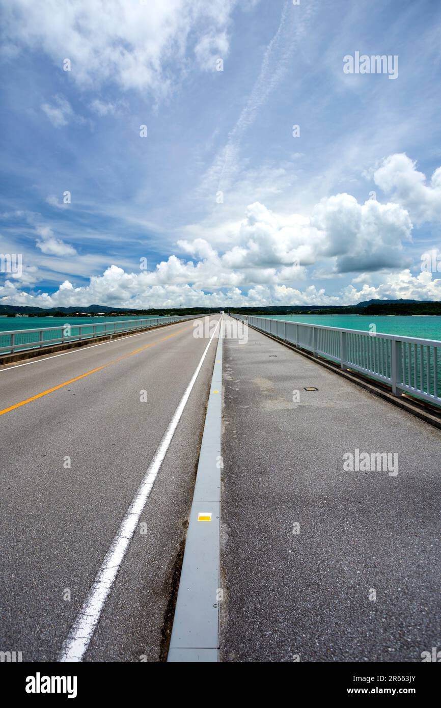 Prefectural Route 247, Kouri Ohashi Bridge Stock Photo - Alamy
