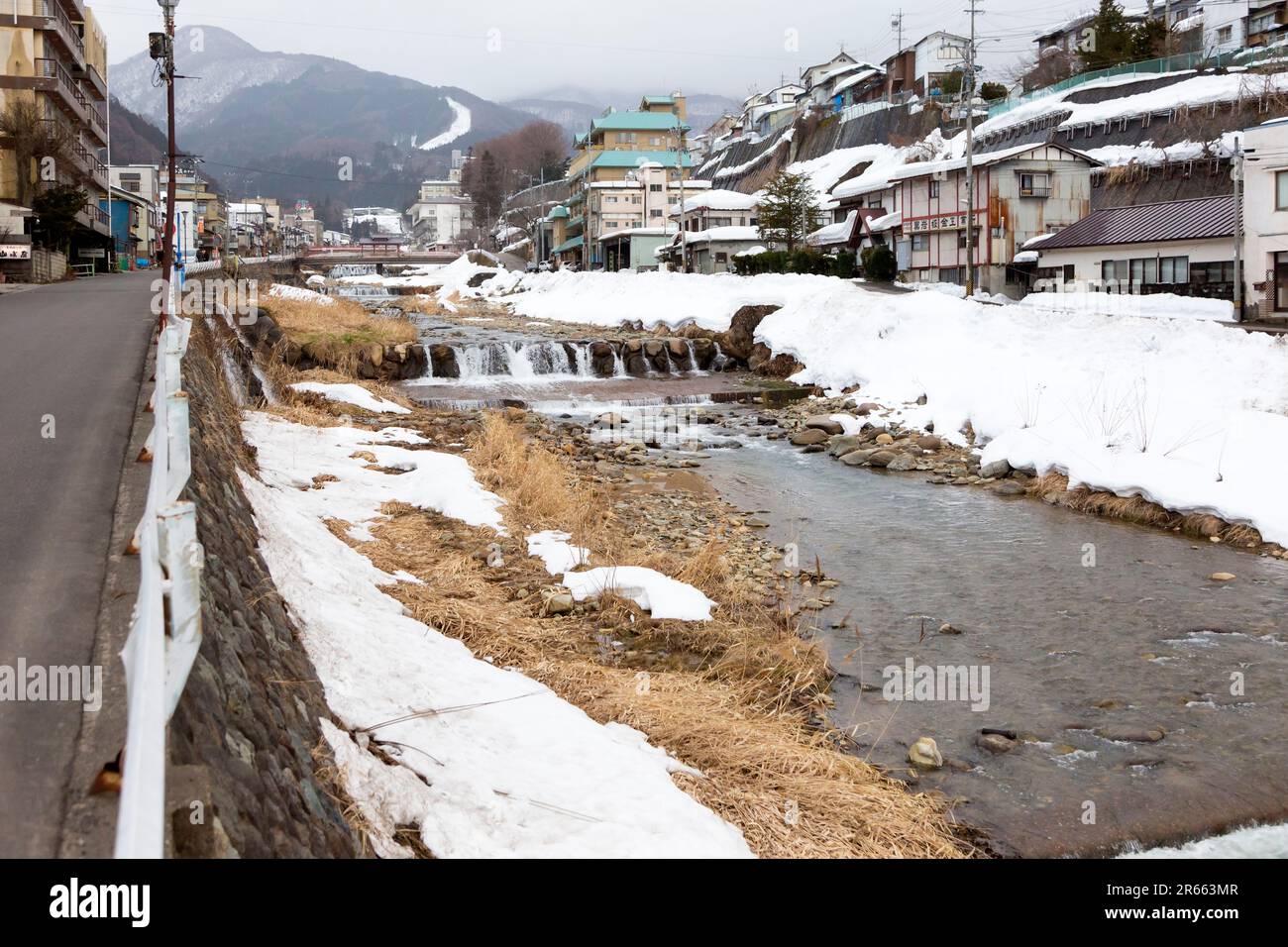 Yokoyugawa river flowing through Shibu Onsen Stock Photo - Alamy