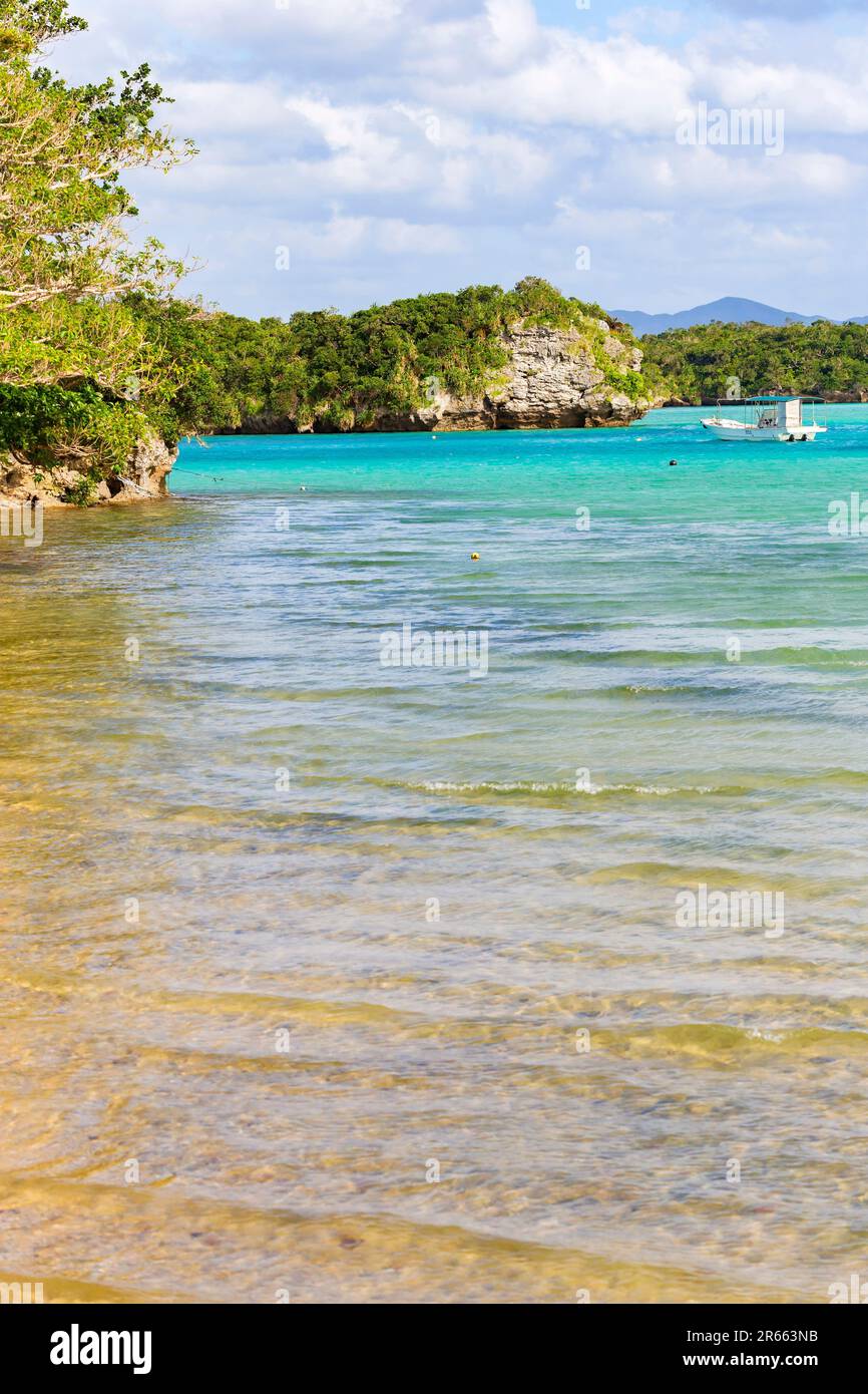 Seawater of Kabira Bay Stock Photo - Alamy