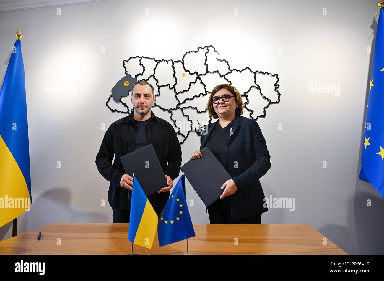 LVIV, UKRAINE - JUNE 6, 2023 - Deputy Prime Minister for Restoration of ...